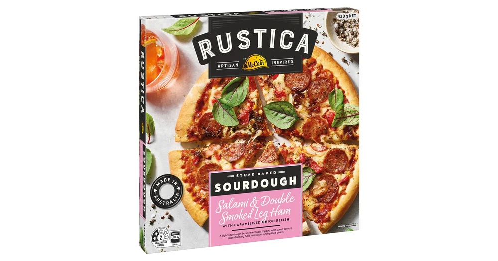 Rustica by Mccain Sourdough Salami & Double Smoked Leg Ham reviews ...