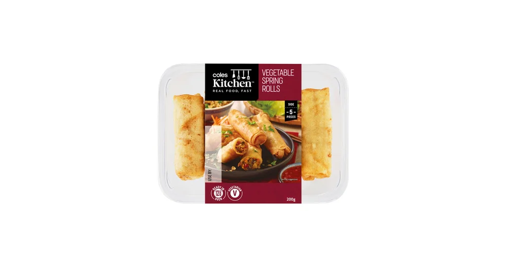 Coles Kitchen Vegetable Spring Rolls reviews | ProductReview.com.au