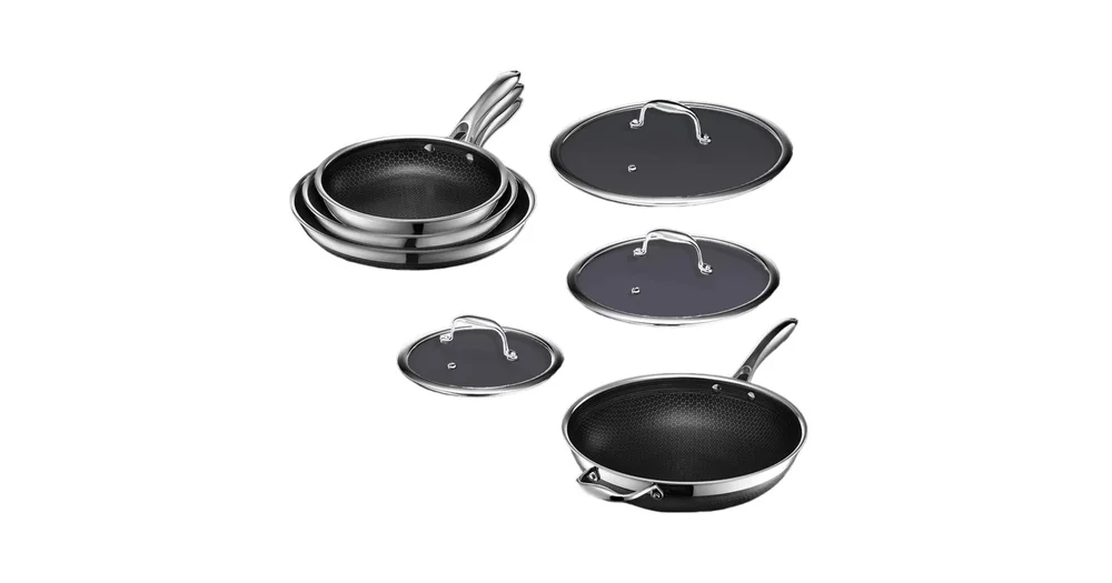HexClad 7pc Hybrid Cookware Set With Lids & Wok reviews | ProductReview ...