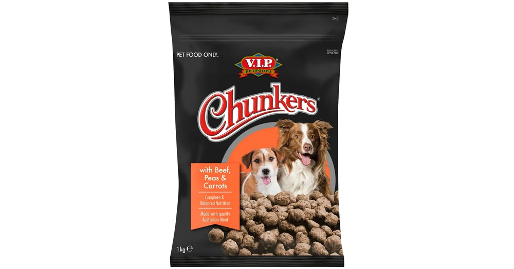 V.I.P. Petfoods Dog Food Chunkers Beef, Peas & Carrots reviews ...