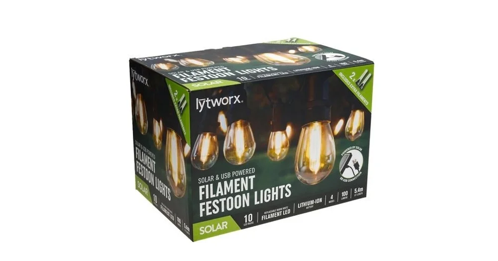 Lytworx Filament Festoon Solar and USB LED Lights reviews ...