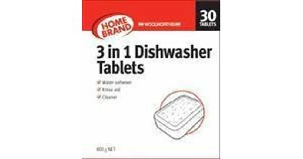 Homebrand 3 in 1 Dishwash Tablets reviews | ProductReview.com.au