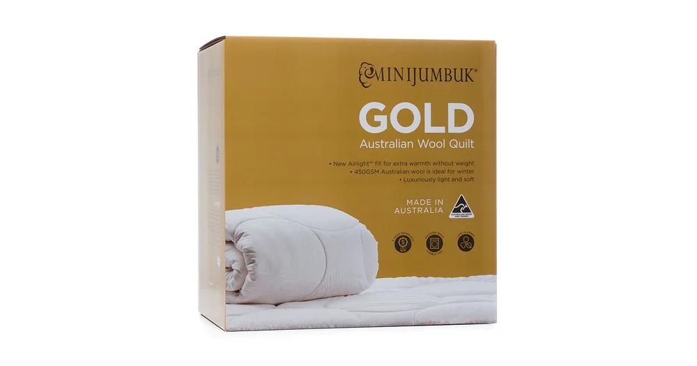 MiniJumbuk Gold Wool Quilt reviews | ProductReview.com.au