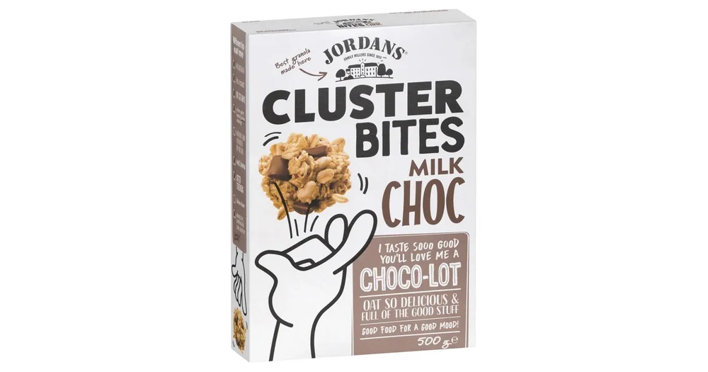 Jordans Cluster Bites Milk Choc reviews | ProductReview.com.au