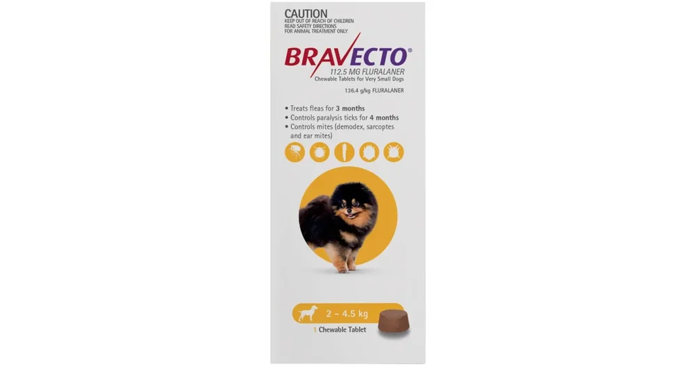 Bravecto Chew for Dogs Very Small (2 - 4.5kg) reviews | ProductReview ...