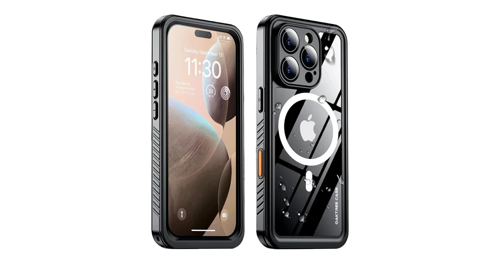 Oaktree iPhone 16 Pro Waterproof Shockproof Full-Body Rugged MagSafe ...