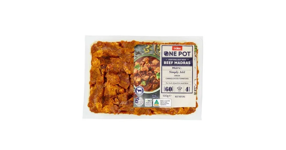 Coles One Pot Beef Madras reviews | ProductReview.com.au
