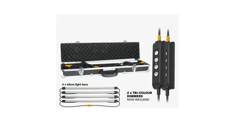 Hardkorr 4 Bar Tri-Colour LED Camp Light Kit reviews | ProductReview.com.au