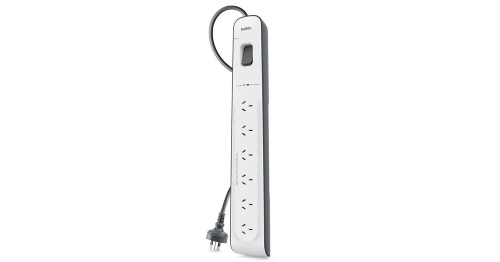 Belkin SurgeMaster 6 Outlet Surge 2M Power Cord Protection Strip BSV603 ...