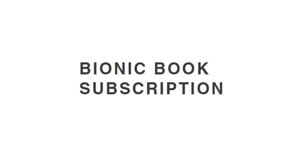 Bionic Book Subscription reviews | ProductReview.com.au