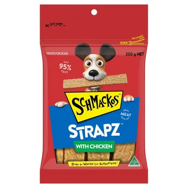 Schmackos Strapz with Chicken reviews | ProductReview.com.au