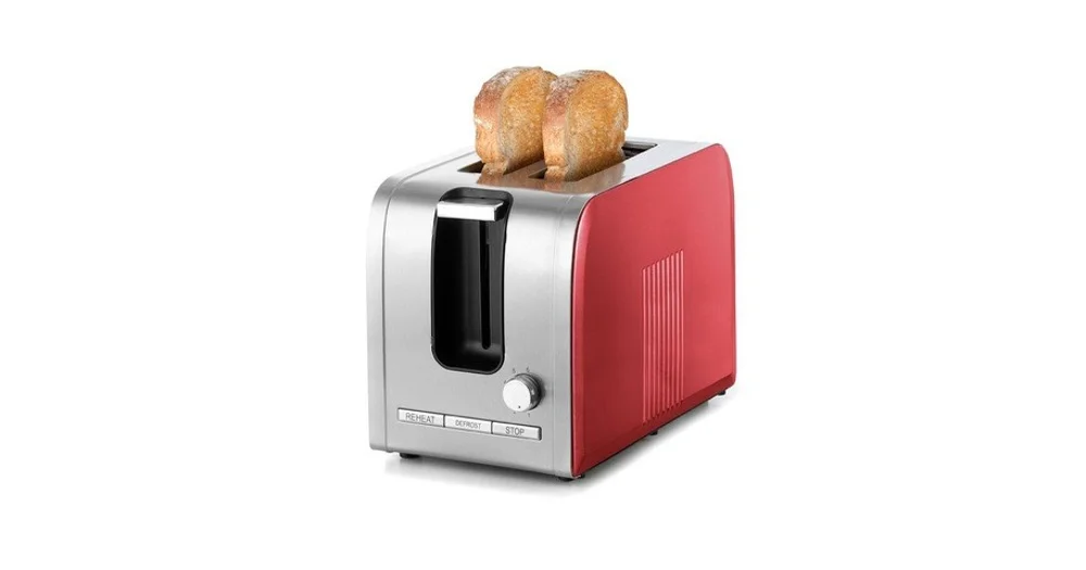 Homemaker 2 Slice Stainless Steel - Red reviews | ProductReview.com.au