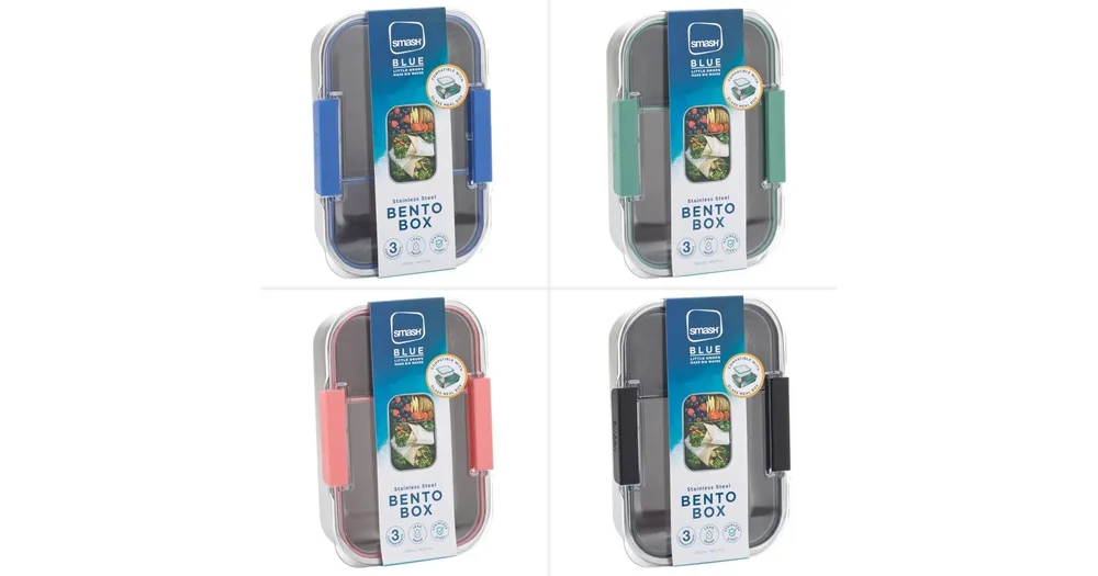 Smash Stainless Steel Bento Box 1.3L - 3 Compartment | ProductReview.com.au