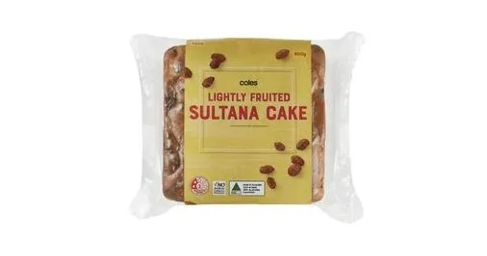 Coles Lightly Fruited Sultana Cake Questions | ProductReview.com.au
