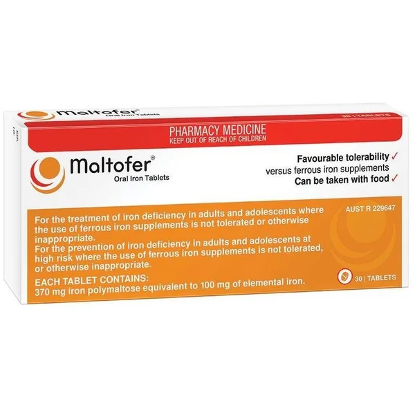 Maltofer Oral Iron 100mg 30 Tablets reviews | ProductReview.com.au
