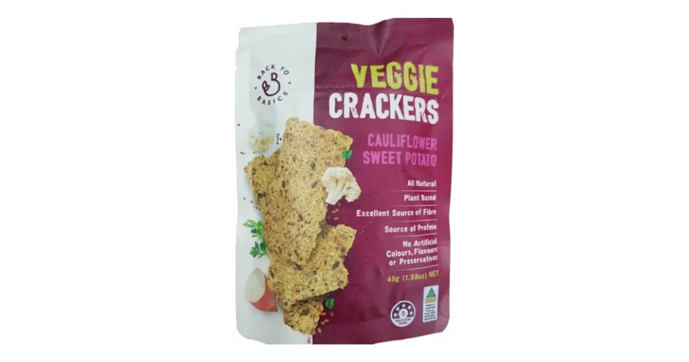 Veggie Crackers Cauliflower Sweet Potato | ProductReview.com.au