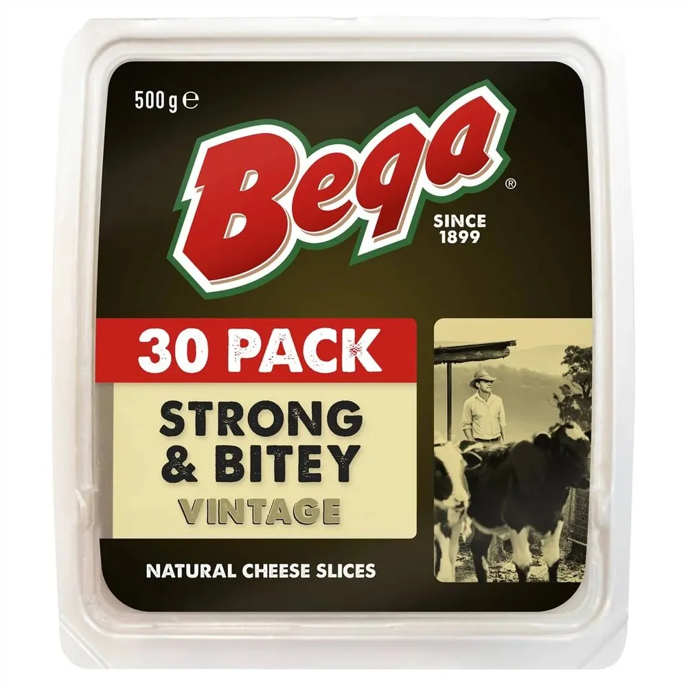 Bega Strong & Bitey Vintage Cheese Slices reviews | ProductReview.com.au
