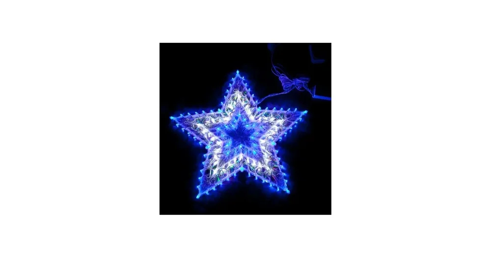 Hisen 120 LED Blue/White Star Christmas Light reviews | ProductReview ...