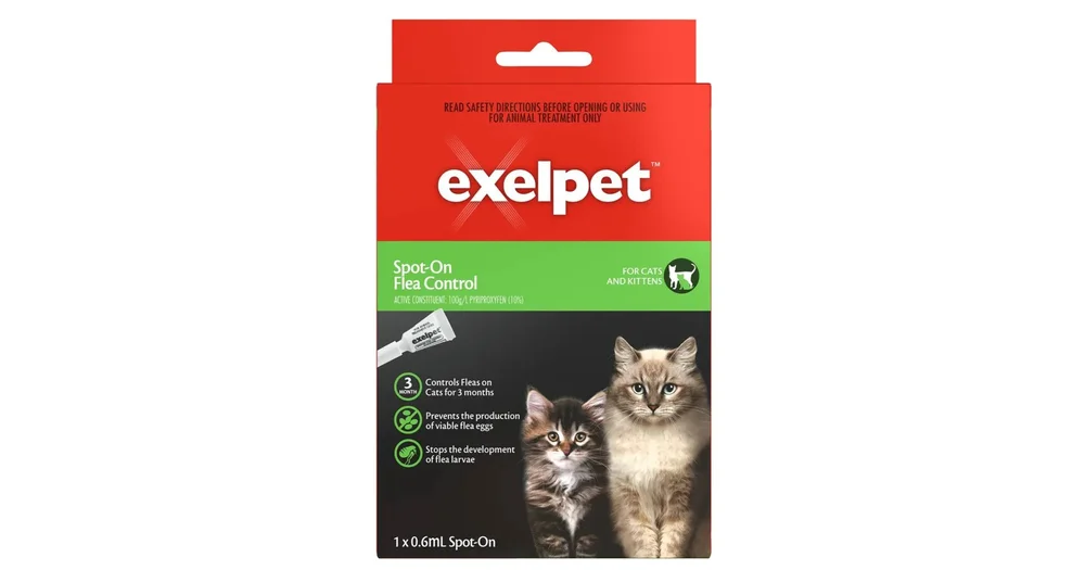 Exelpet Spot-On Flea Control for Cats and Kittens reviews ...