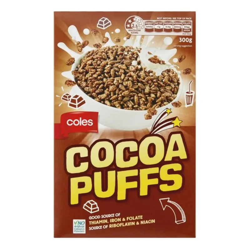Coles Cocoa Puffs reviews | ProductReview.com.au