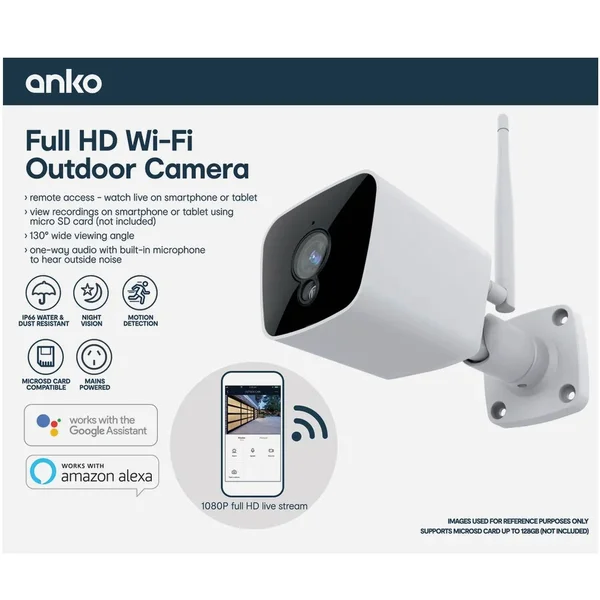 Kmart Anko Full HD Wi-Fi Outdoor Camera reviews | ProductReview.com.au