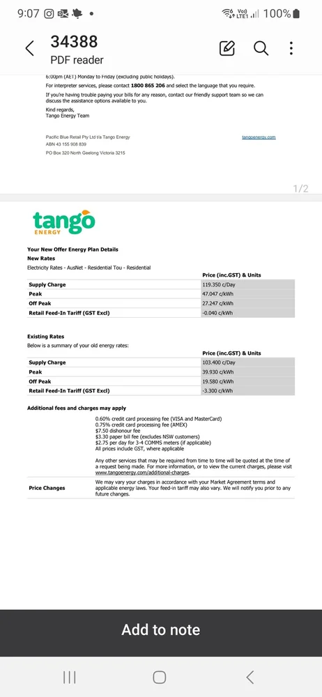 Tango Energy reviews | ProductReview.com.au