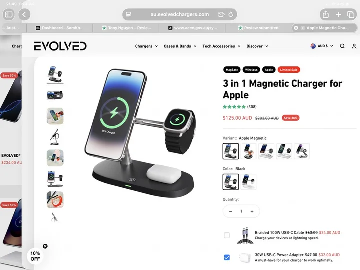 Evolved Chargers reviews | ProductReview.com.au