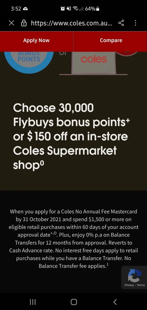 Coles Rewards Mastercard reviews | ProductReview.com.au
