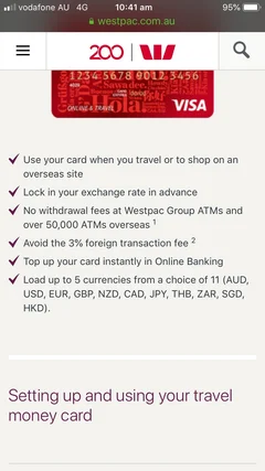 Westpac Global Currency Card reviews | ProductReview.com.au