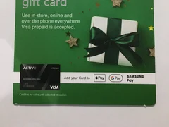 Activ Visa Prepaid Gift Card reviews | ProductReview.com.au