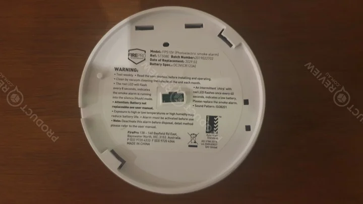 FirePro Photoelectric Smoke Alarm FP510V reviews | ProductReview.com.au