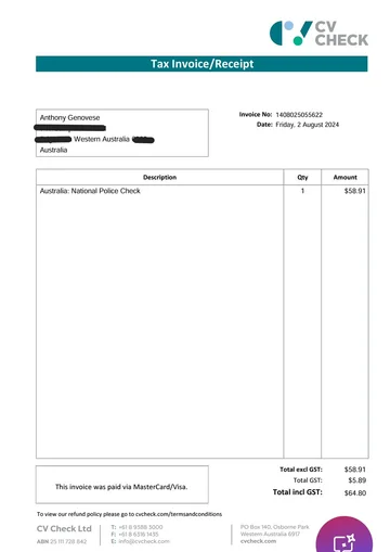 CVCheck reviews | ProductReview.com.au