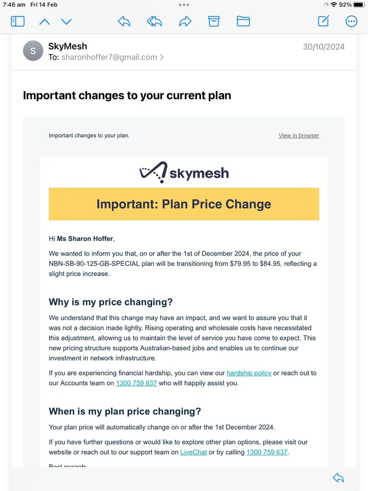 Skymesh reviews | ProductReview.com.au