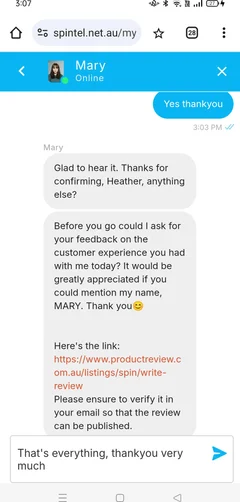 SpinTel Internet reviews | ProductReview.com.au