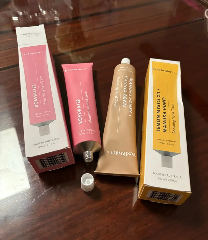 Freshwater Farm Hand Cream Nourishing Manuka Honey + Vanilla Bean ...