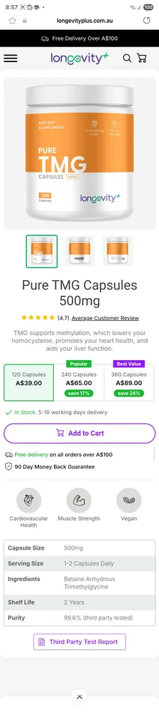 Longevity Plus reviews | ProductReview.com.au