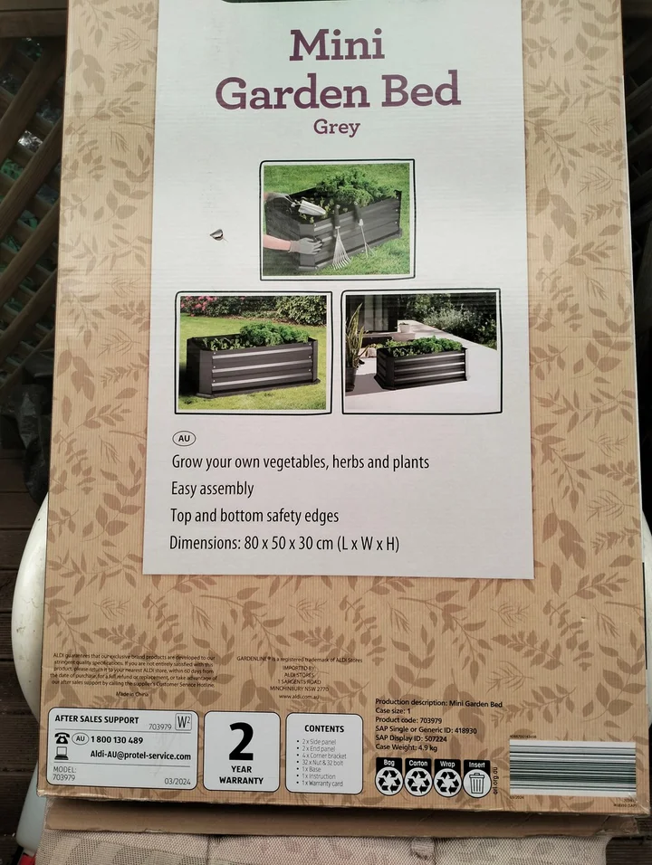 ALDI Gardenline Mini Vegetable Garden Bed reviews | ProductReview.com.au