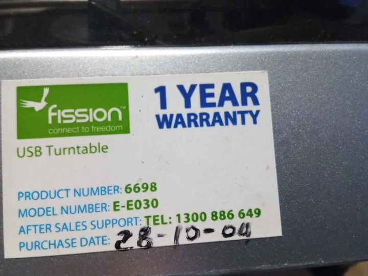 ALDI Fission USB Turntable reviews | ProductReview.com.au