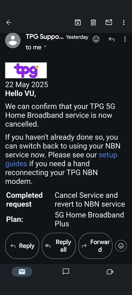 TPG Broadband 5G Home Broadband reviews | ProductReview.com.au