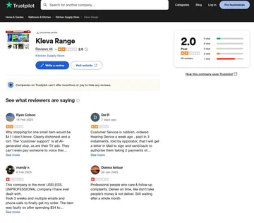 Kleva Range reviews | ProductReview.com.au