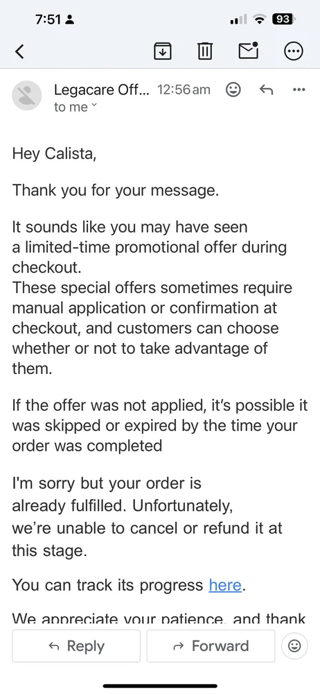 Legacare reviews | ProductReview.com.au