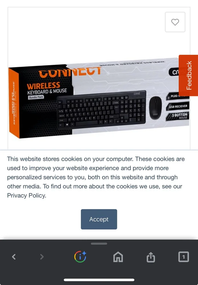 Crest Wireless Keyboard And Mouse Bundle reviews | ProductReview.com.au