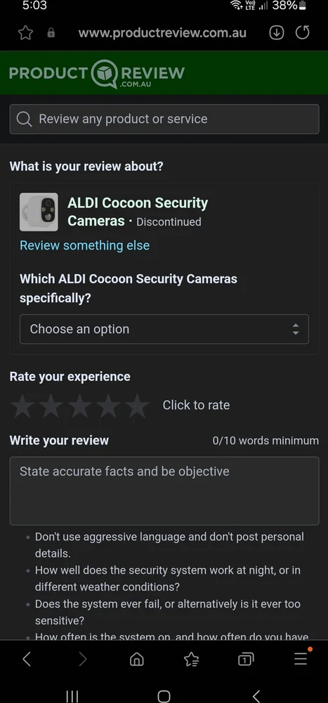 ALDI Cocoon Security Cameras reviews | ProductReview.com.au