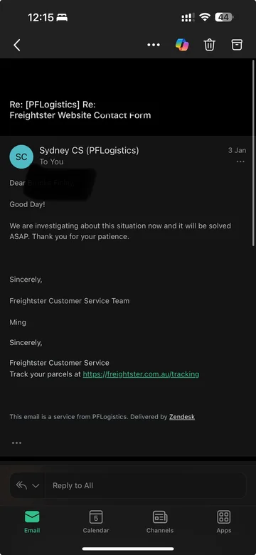 Parcel Freight Logistics (PFL) reviews | ProductReview.com.au