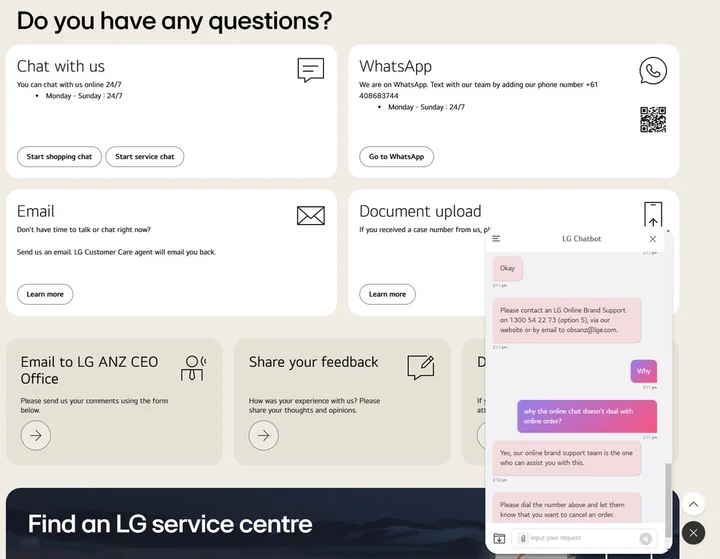LG Australia reviews | ProductReview.com.au