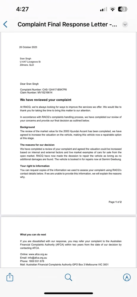 RACQ Car Insurance reviews | ProductReview.com.au