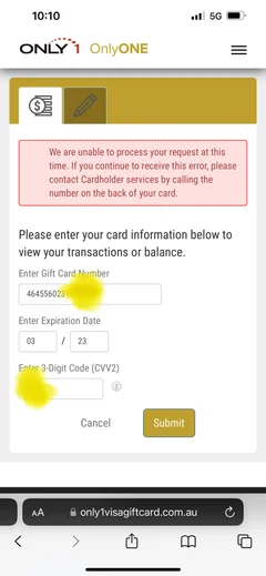 Only 1 Visa Gift Card reviews | ProductReview.com.au