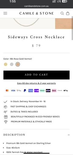 Camile & Stone reviews | ProductReview.com.au