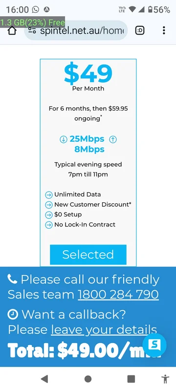 SpinTel Internet reviews | ProductReview.com.au