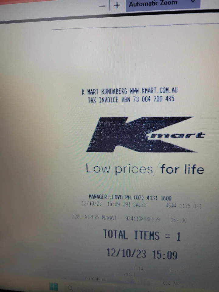 Kmart Anko 28L Air Fryer Convection Microwave reviews | ProductReview ...